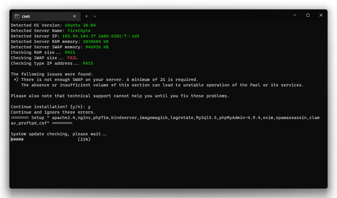 How To Install Brainycp Control Panel On Firstbyte Server Firstbyte
