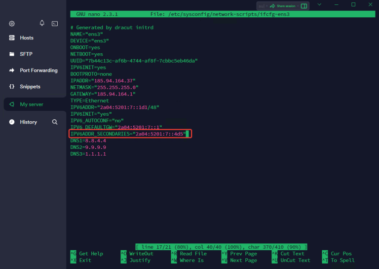How To Add An Additional Ip Address In Centos Almalinux And Rocky Linux Firstbyte Vds Vps 