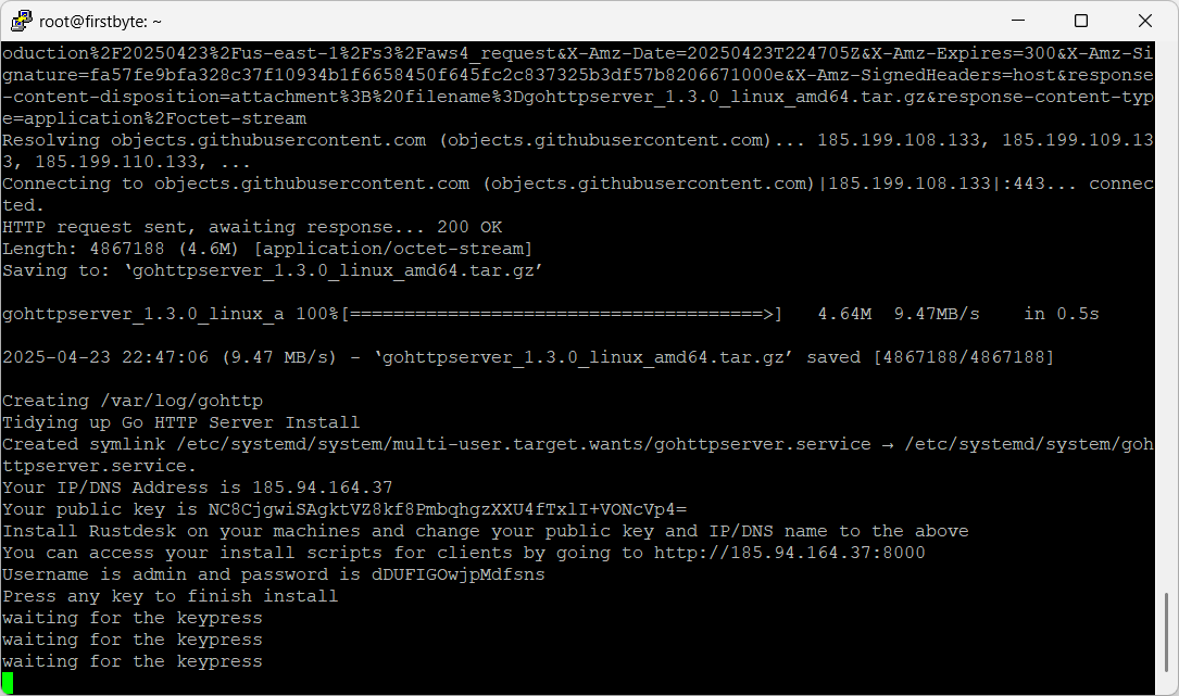 How to set up your own RustDesk Relay server for remote access on Ubuntu 24.04 | FIRSTBYTE - VDS ...